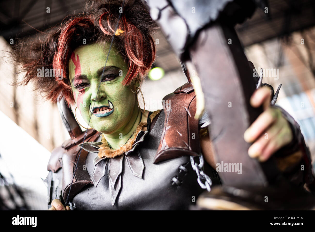 Cosplayers dressed as their favourite superheros or film characters in ...