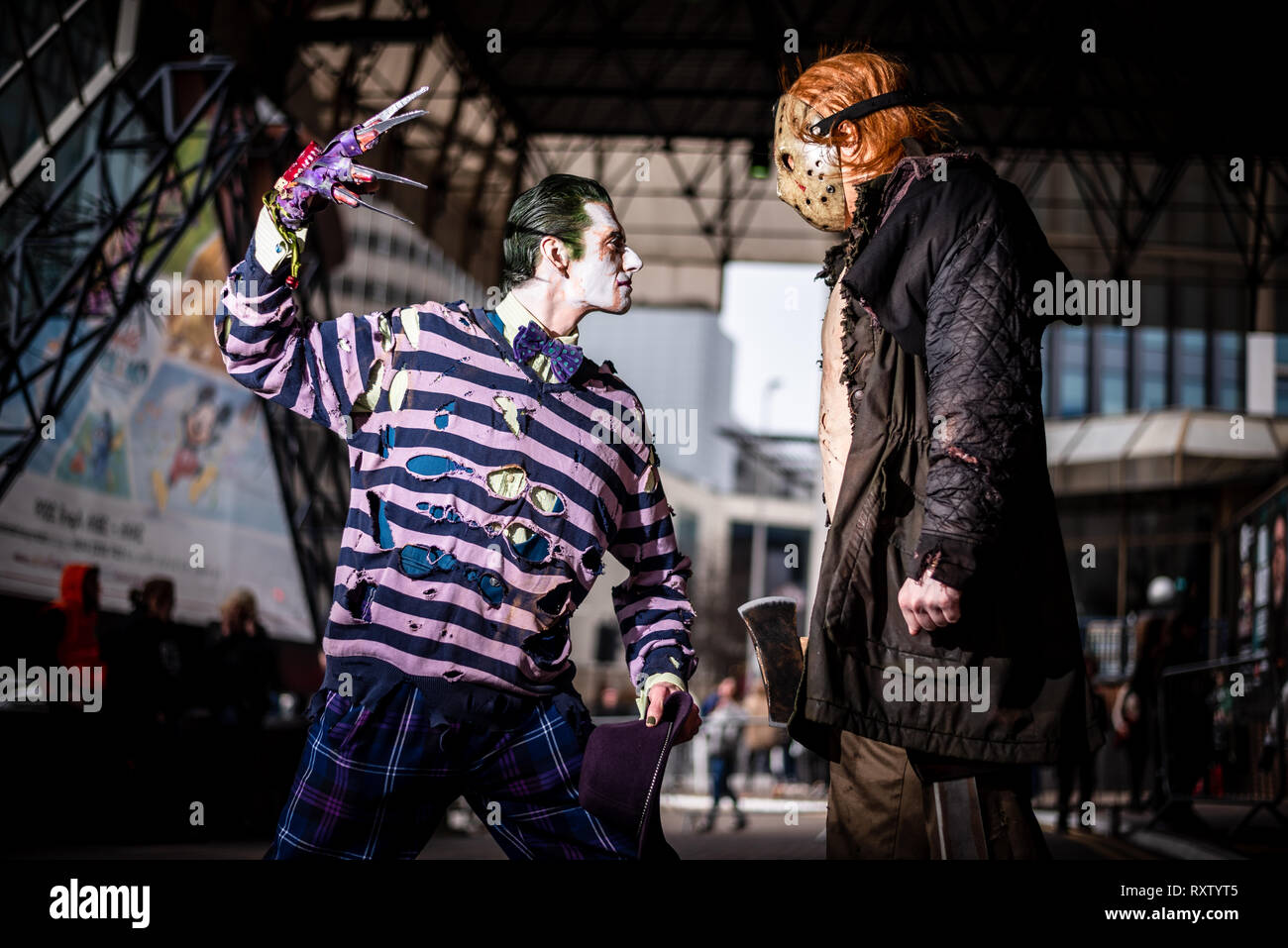 Cosplayers dressed as their favourite superheros or film characters in ...