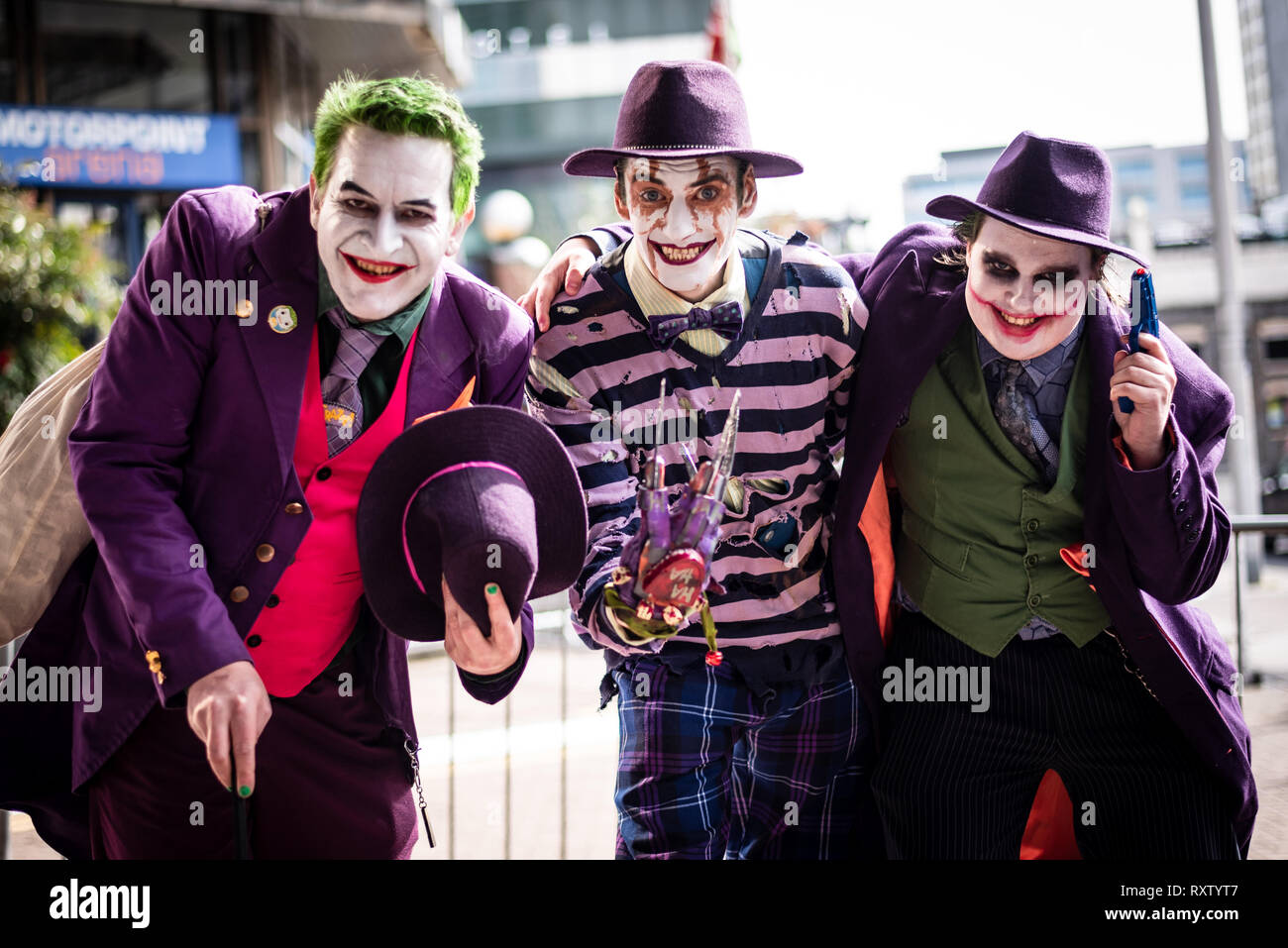 Cosplayers dressed as their favourite superheros or film characters in ...