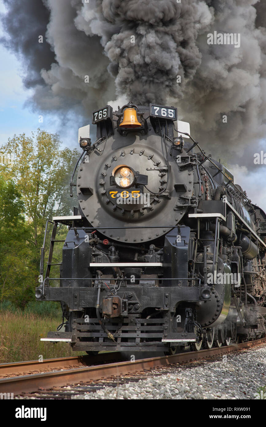 Cuyahoga Valley National Park. NE, Ohio. Steam Engine Train tour ...