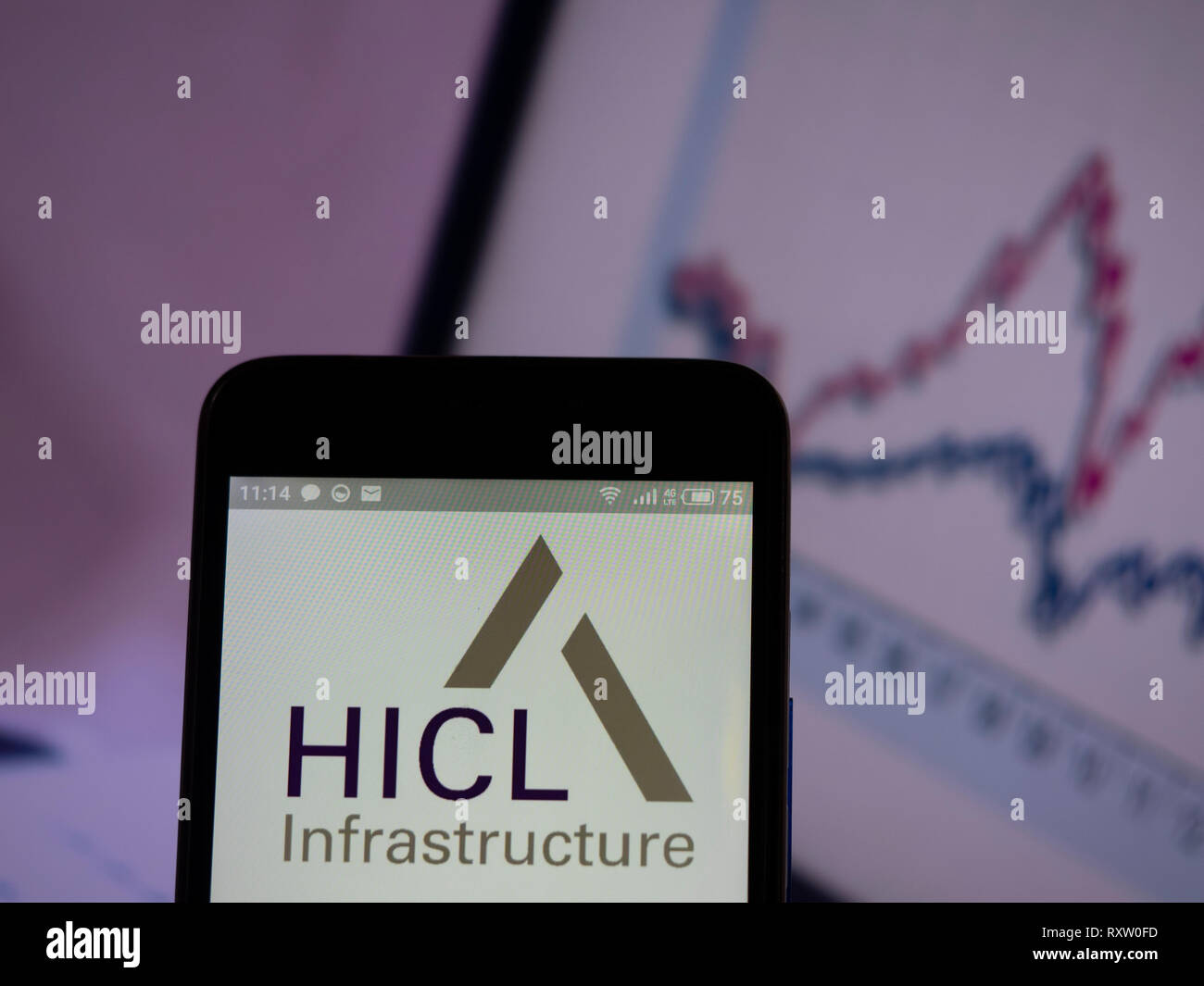 HICL Infrastructure company logo seen displayed on smart phone Stock ...