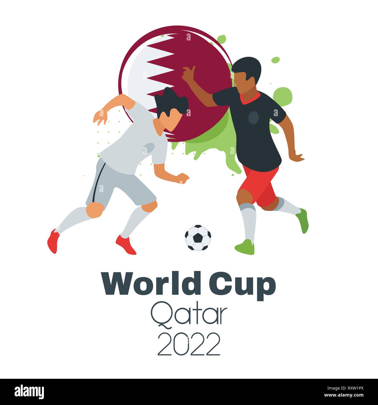 Soccer championship world cup design element or card. Football game ...