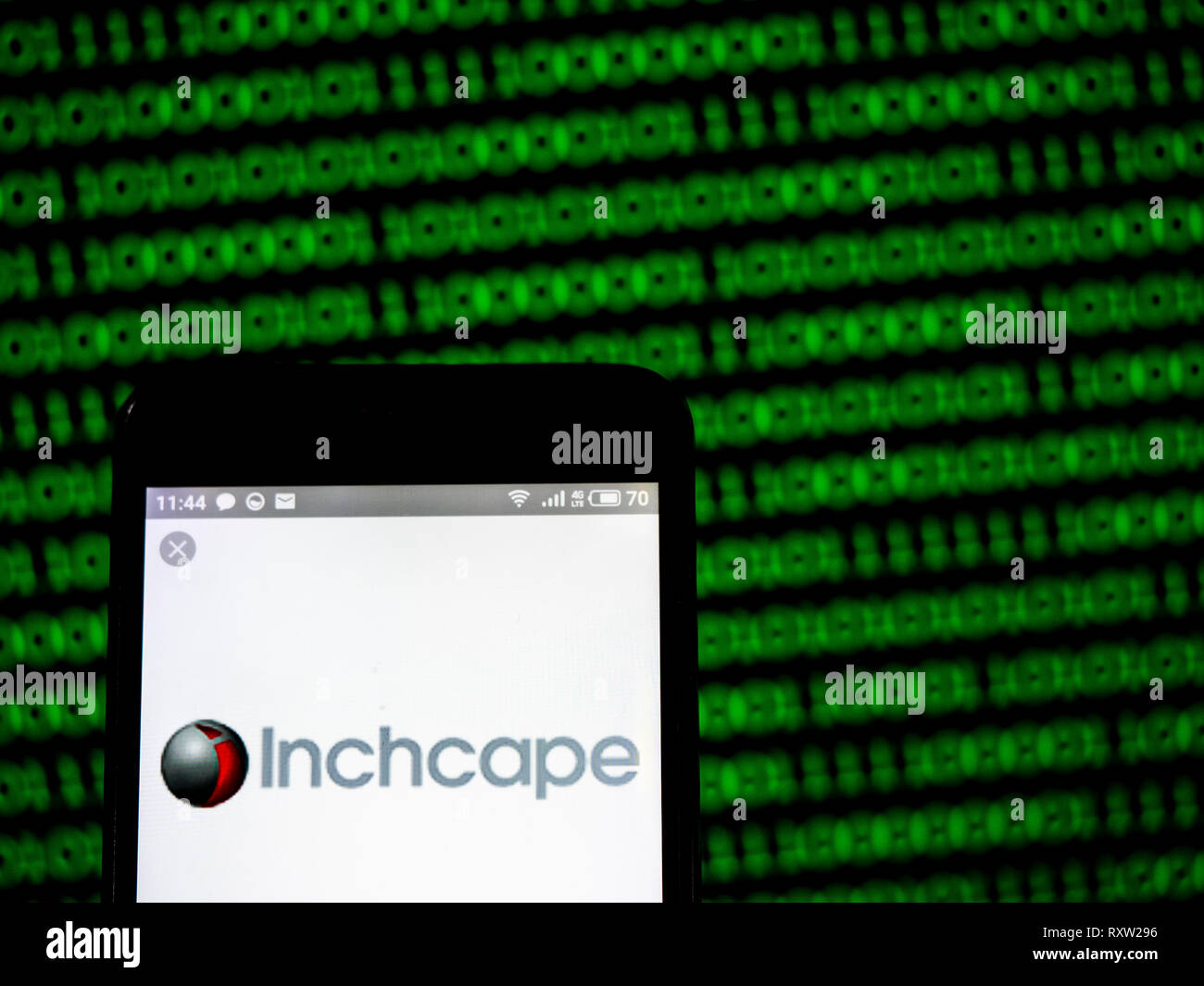 Inchcape plc company logo seen displayed on smart phone Stock Photo - Alamy