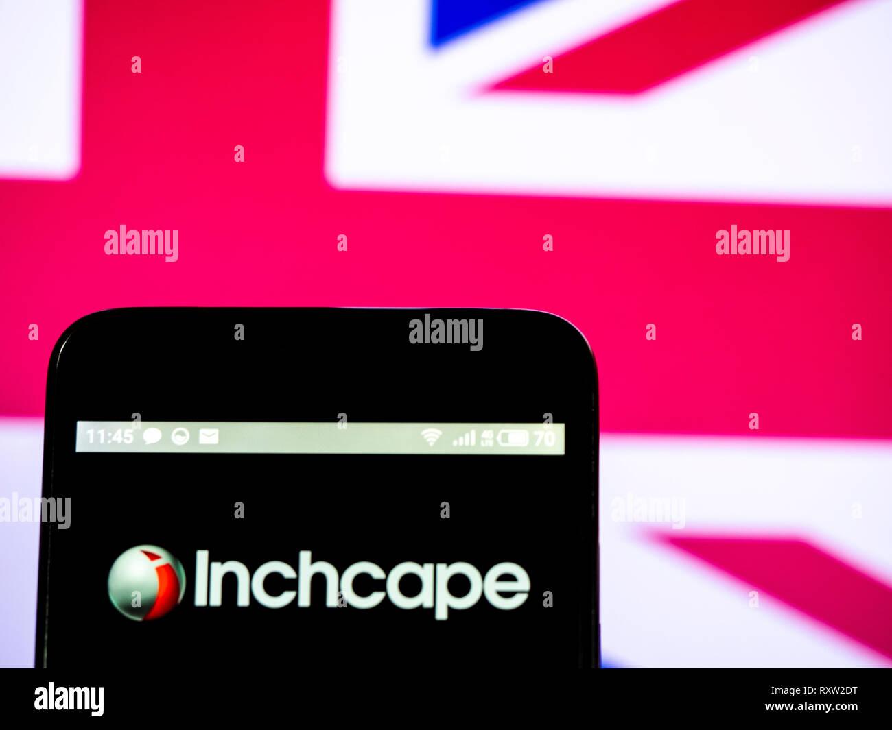Inchcape plc company logo seen displayed on smart phone Stock Photo - Alamy
