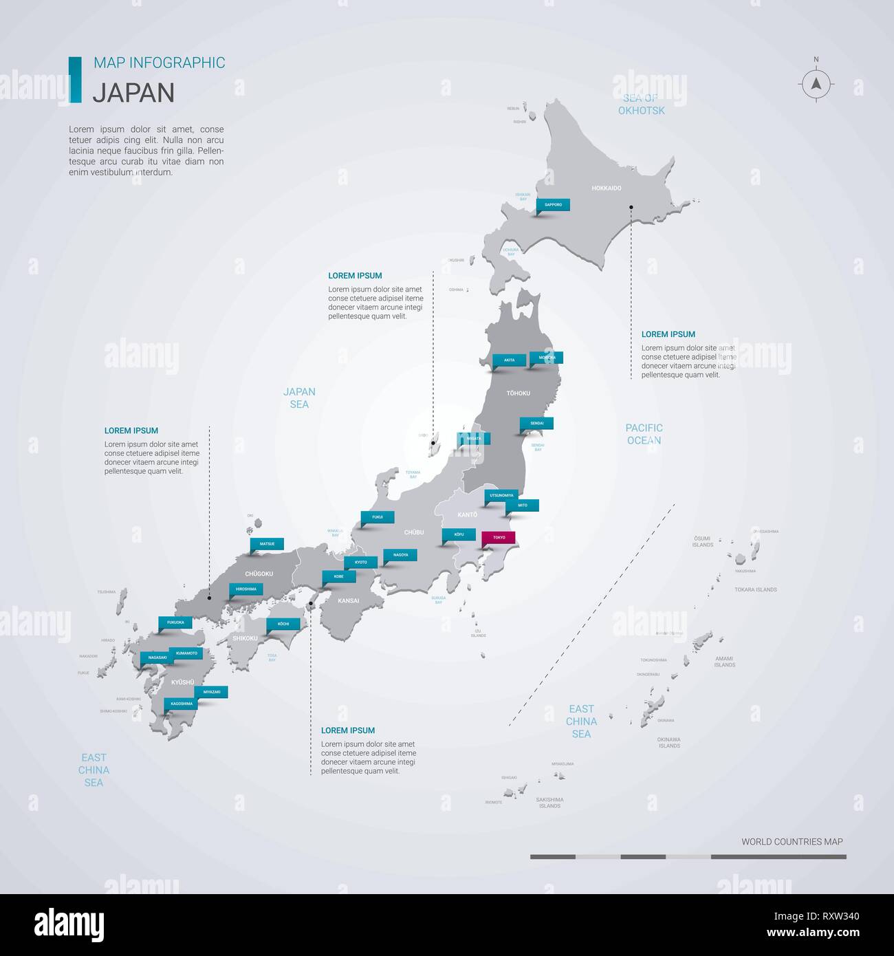 Japanese Empire Map The Japanese Empire A Graduated Symbol Map