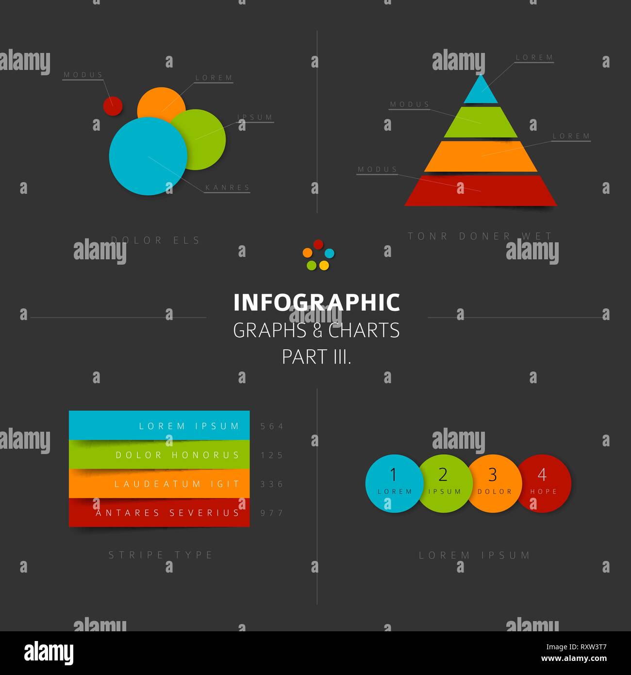 Set of vector flat design infographics statistics charts and graphs ...