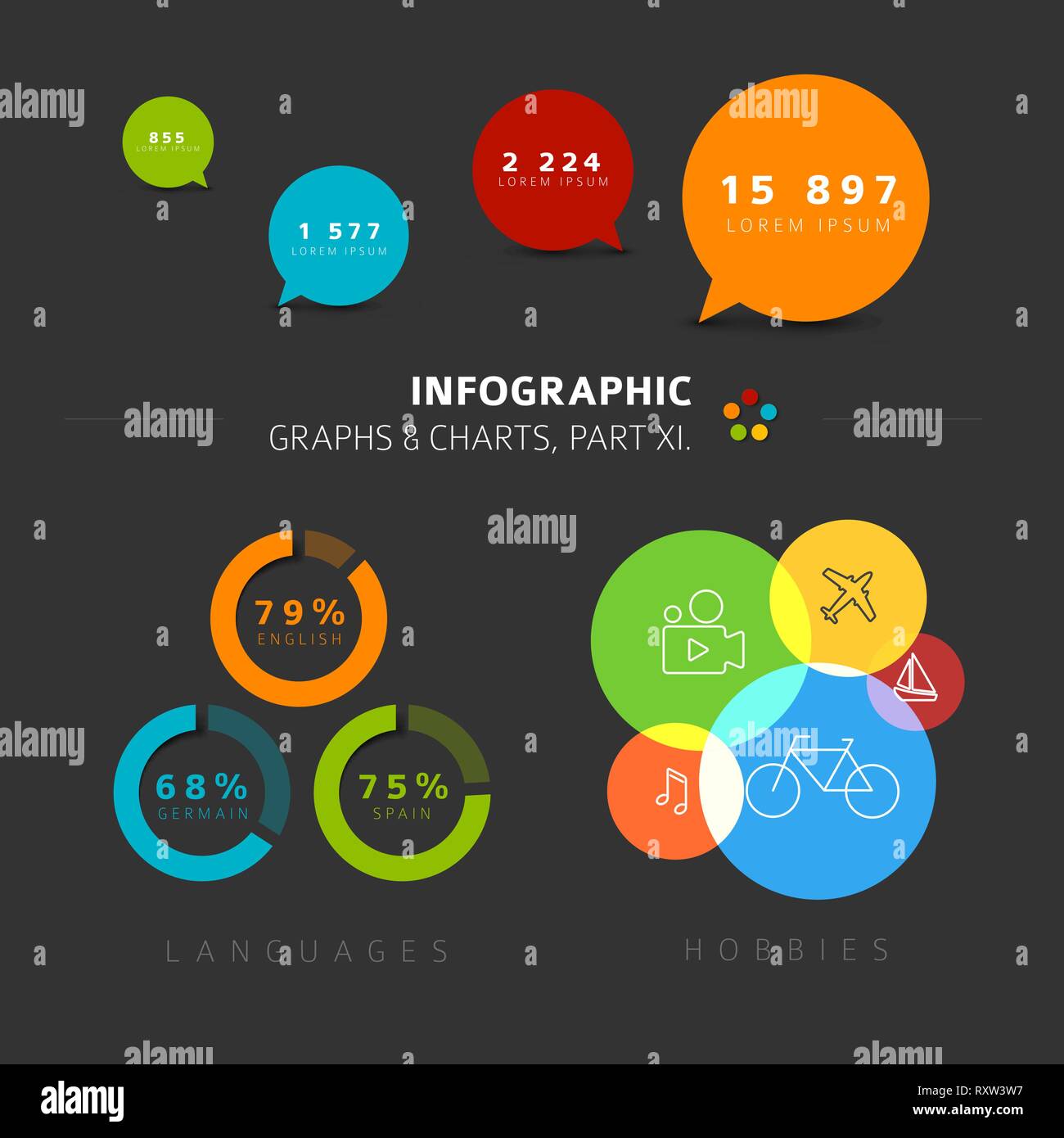 Vector flat design infographic elements - 11. part of my infographic ...