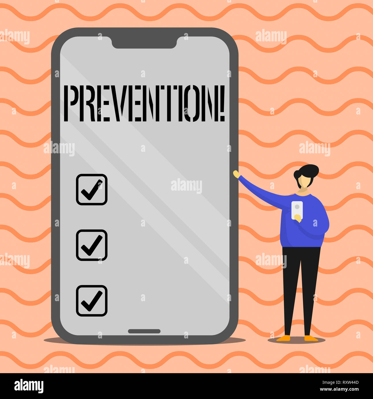 Word writing text Prevention. Business photo showcasing Stopping ...