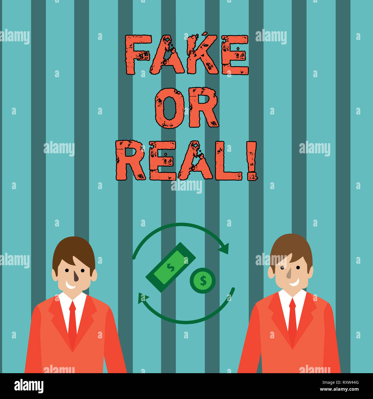 Writing note showing Fake Or Real. Business concept for checking if ...