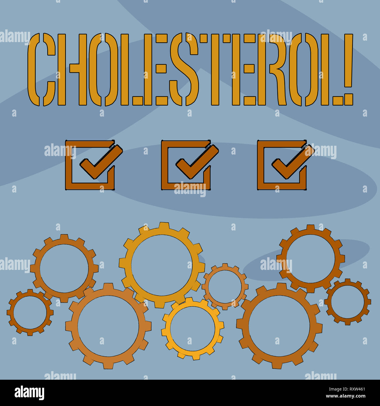 Text sign showing Cholesterol. Business photo text Low Density ...