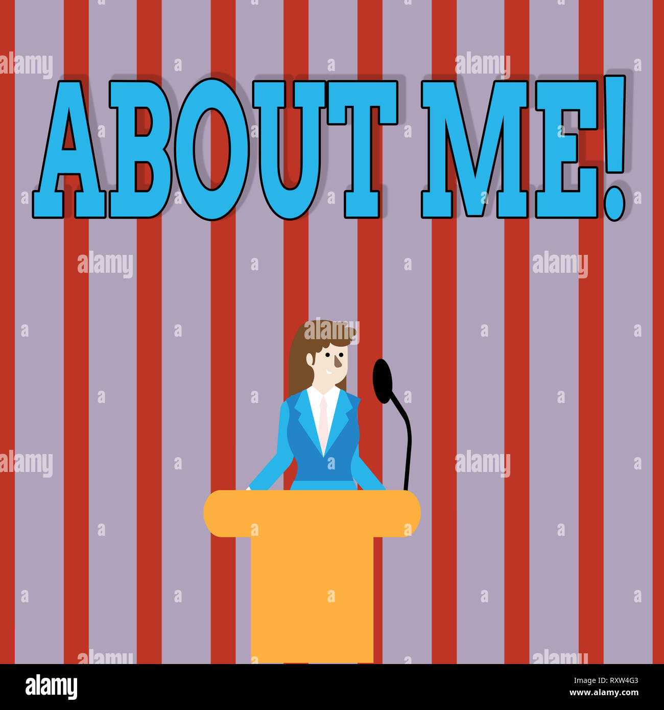 Handwriting text About Me. Conceptual photo Personality Behavior ...