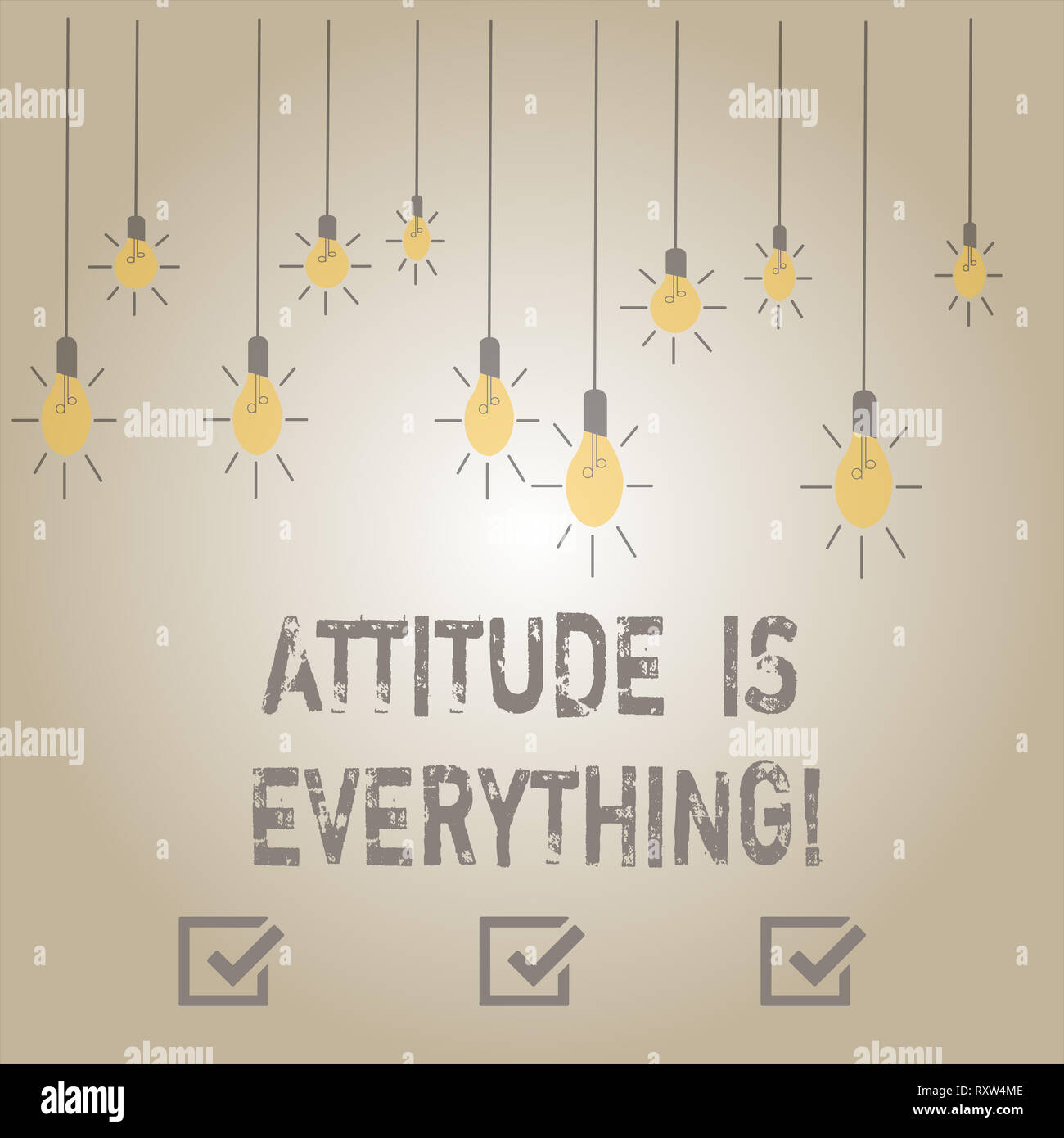 Writing note showing Attitude Is Everything. Business concept for ...
