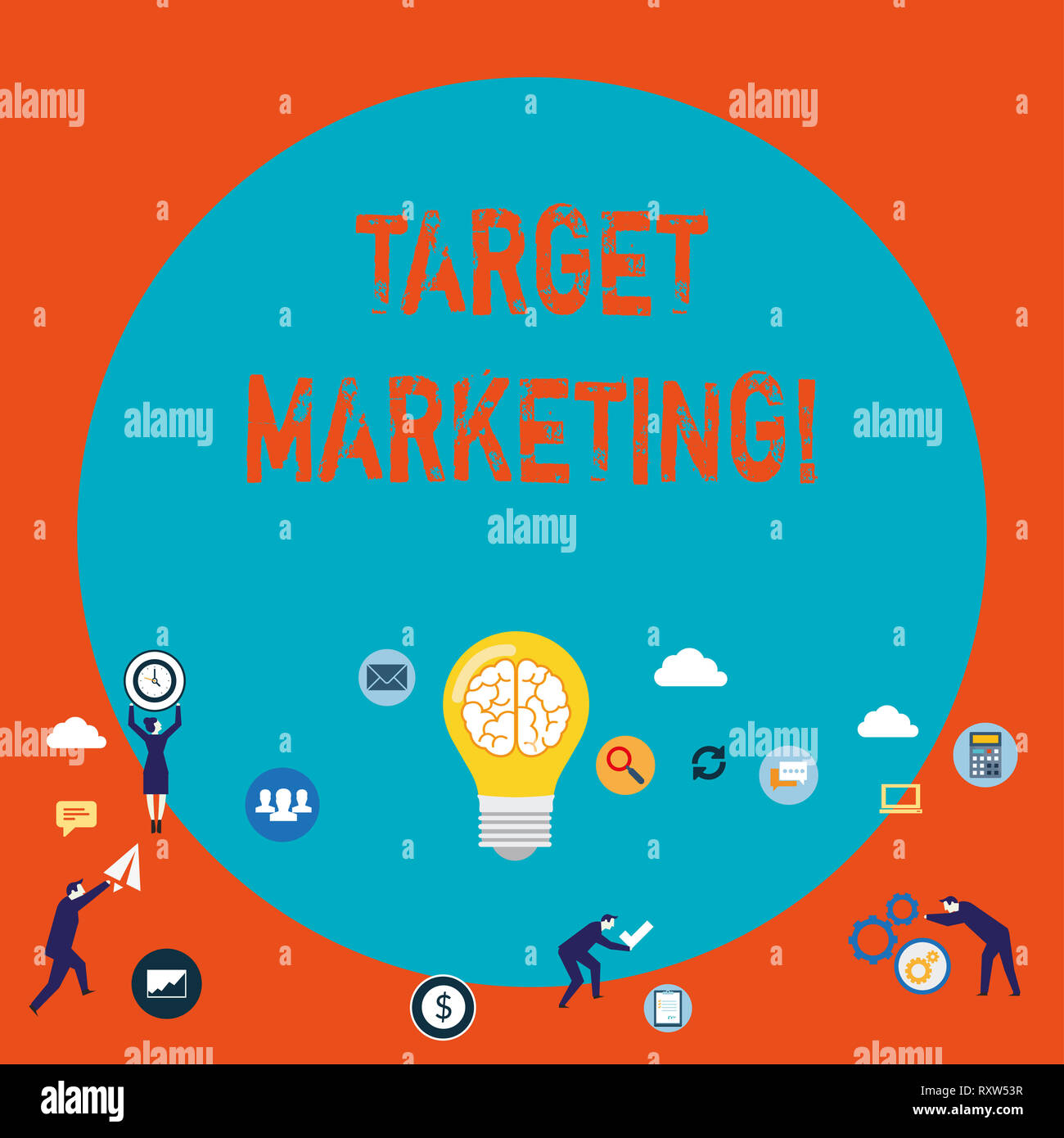 Word writing text Target Marketing. Business photo showcasing Market ...