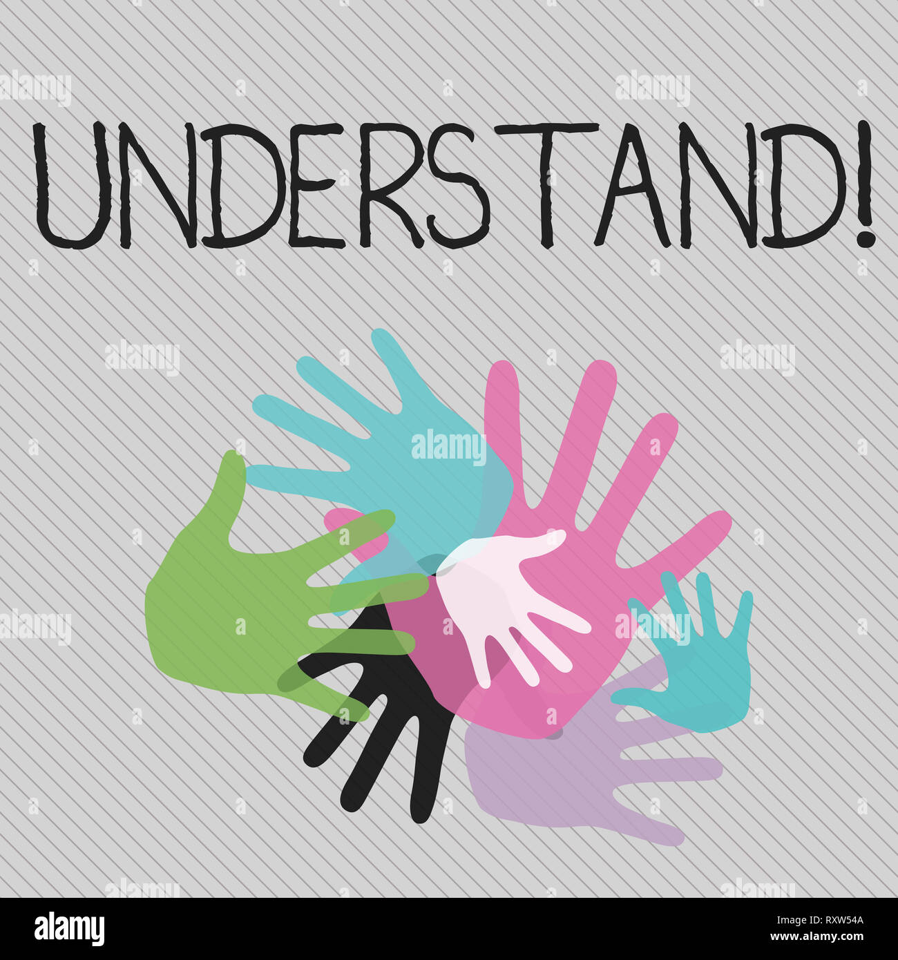 Conceptual hand writing showing Understand. Concept meaning Know ...