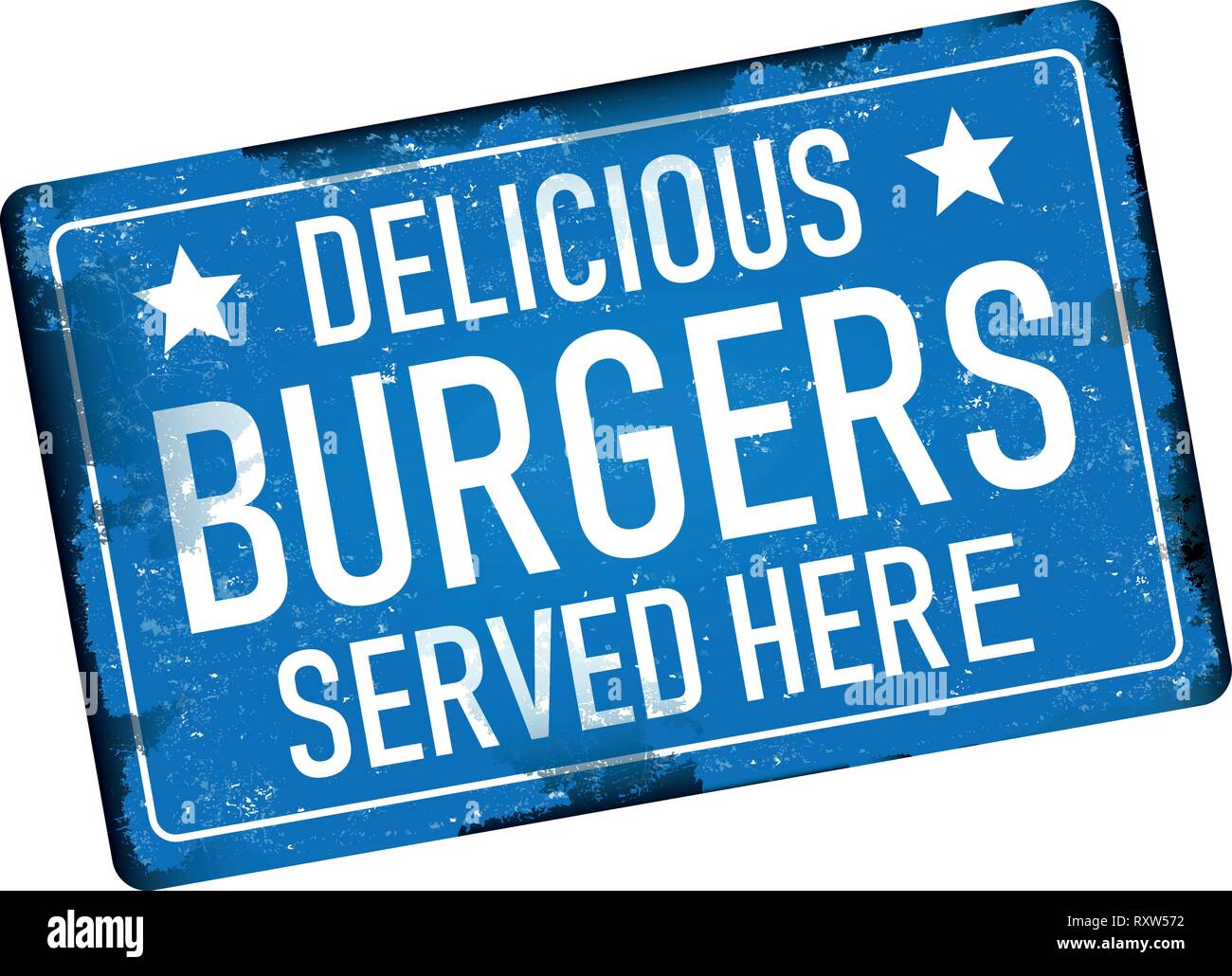 Vintage metal food signs diner hi-res stock photography and images - Alamy