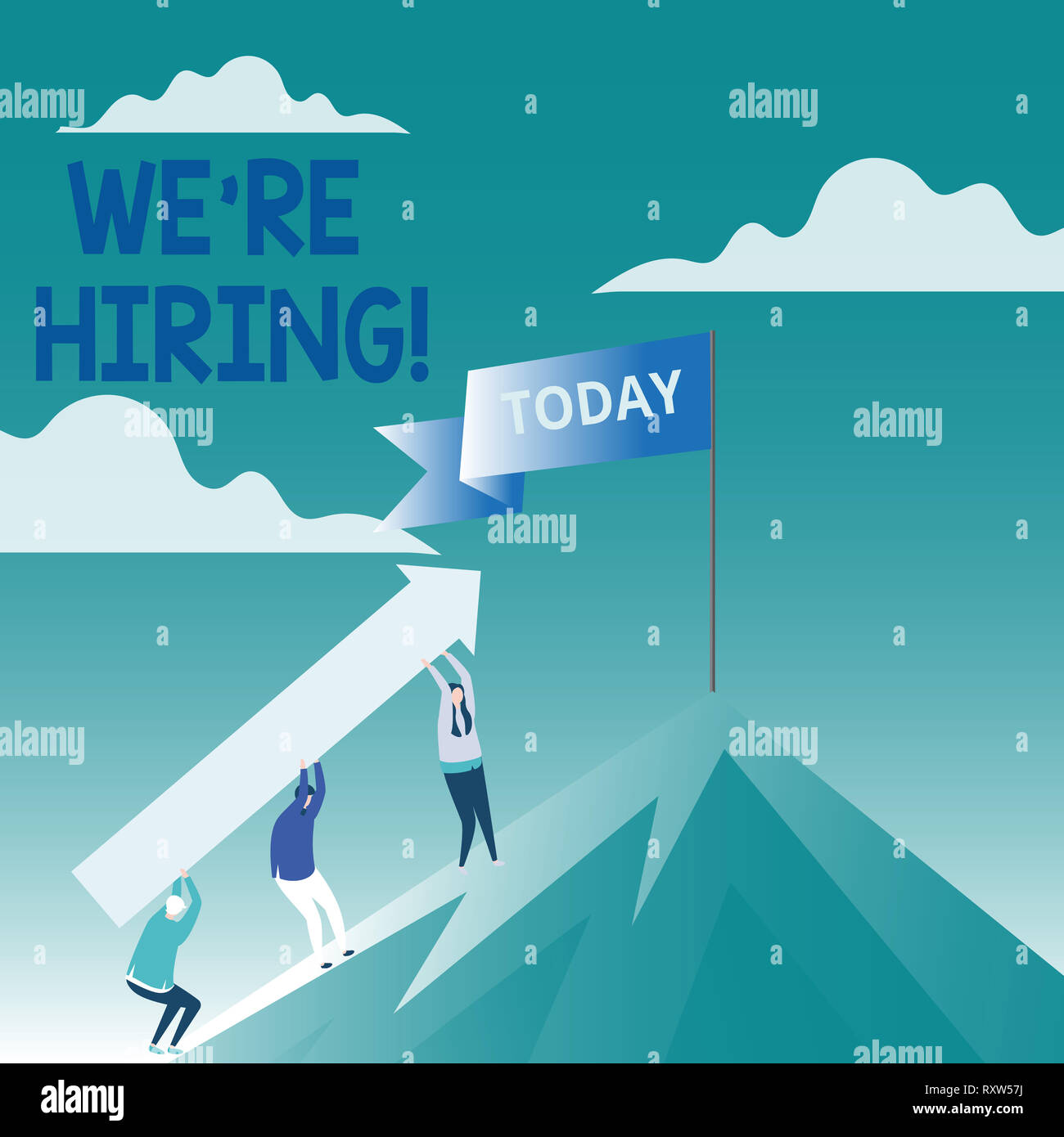 Conceptual hand writing showing We Re Hiring. Concept meaning Talent ...