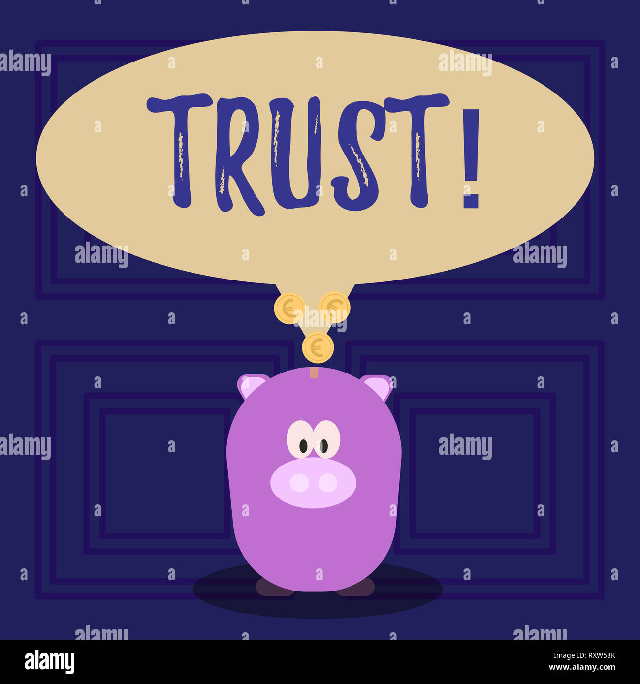 Conceptual hand writing showing Trust. Concept meaning Belief in the ...