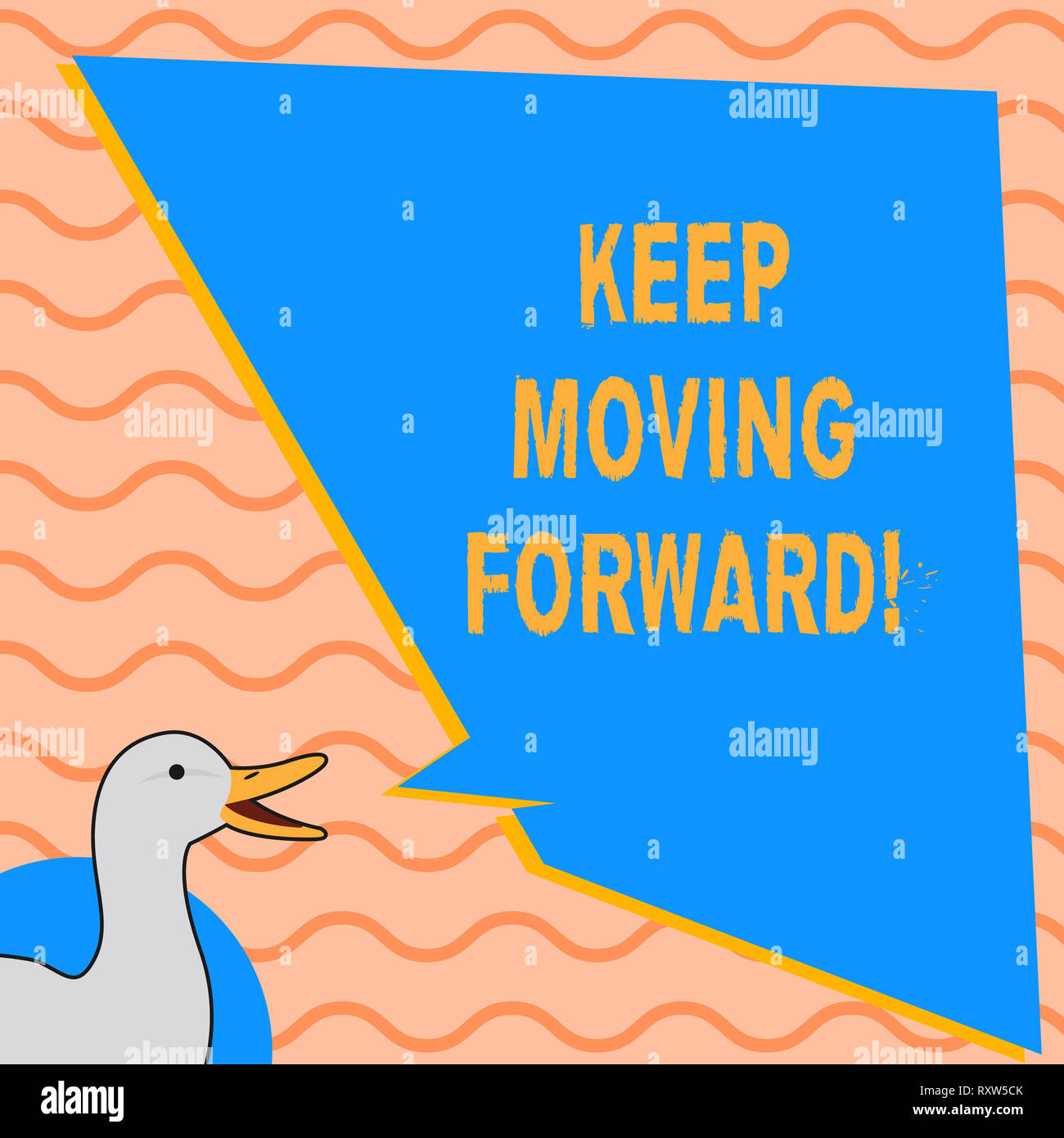 Writing note showing Keep Moving Forward. Business concept for ...