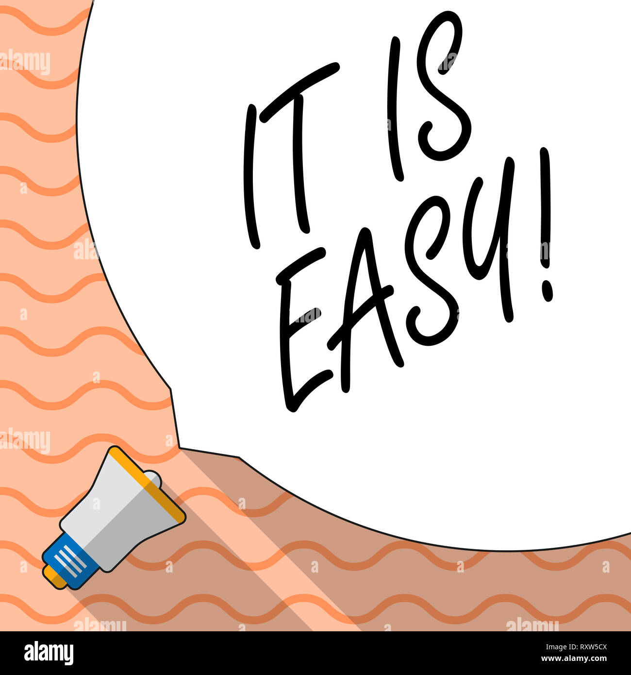Conceptual Hand Writing Showing It Is Easy Concept Meaning Clear