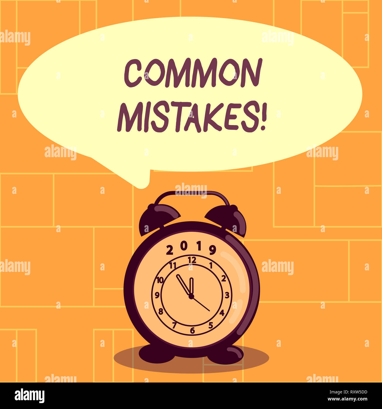 Conceptual hand writing showing Common Mistakes. Concept meaning lot of ...