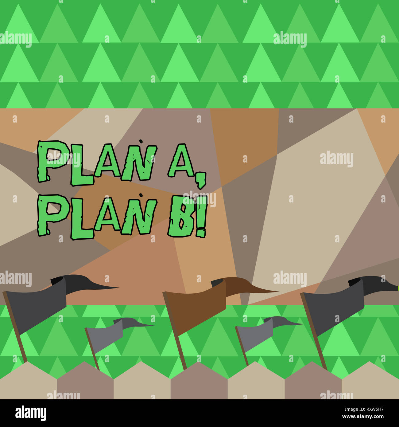 Conceptual hand writing showing Plan A Plan B. Concept meaning ...