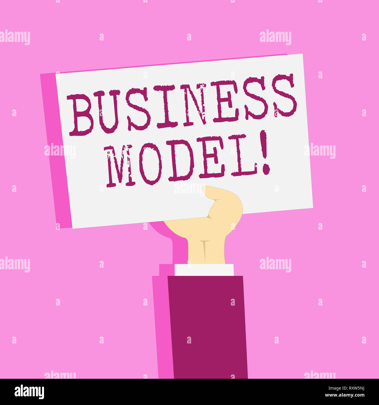 Writing note showing Business Model. Business concept for Innovative ...