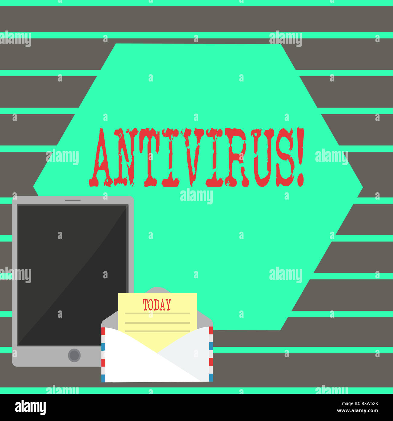 Text sign showing Antivirus. Business photo text Safekeeping Barrier ...