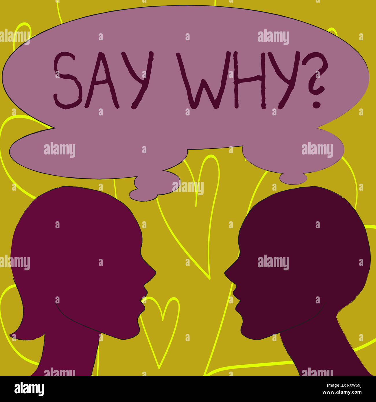 Writing note showing Say Whyquestion. Business concept for Give an ...