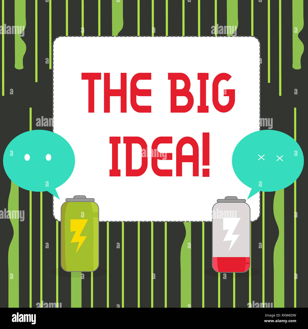 Writing note showing The Big Idea. Business concept for Have a ...