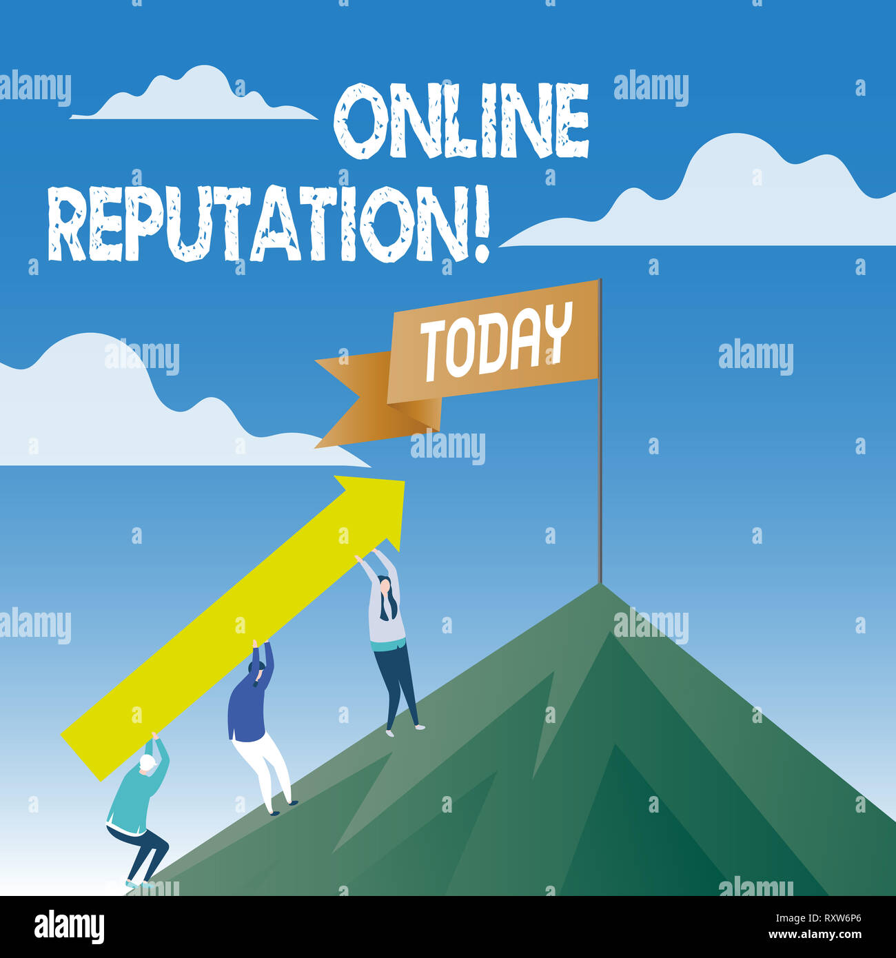 Word writing text Online Reputation. Business photo showcasing ...