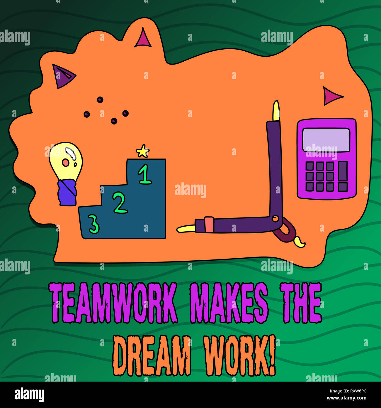 Teamwork makes the dreamwork hi-res stock photography and images - Alamy