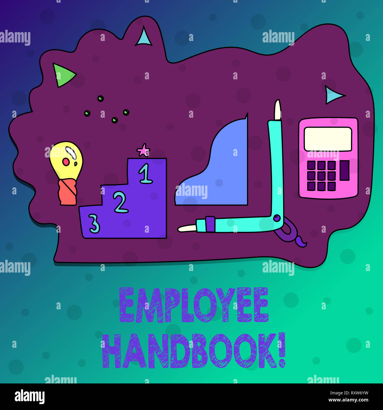 Conceptual hand writing showing Employee Handbook. Concept meaning ...