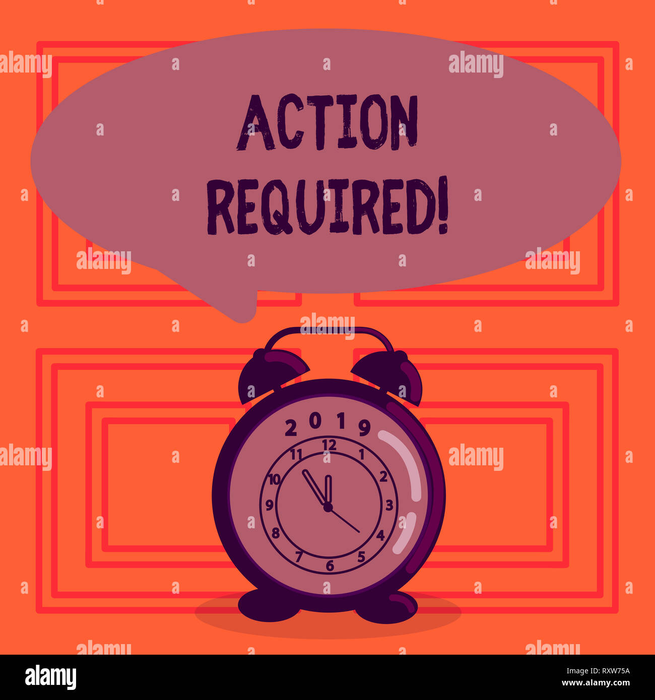 Text sign showing Action Required. Business photo text Important Act ...