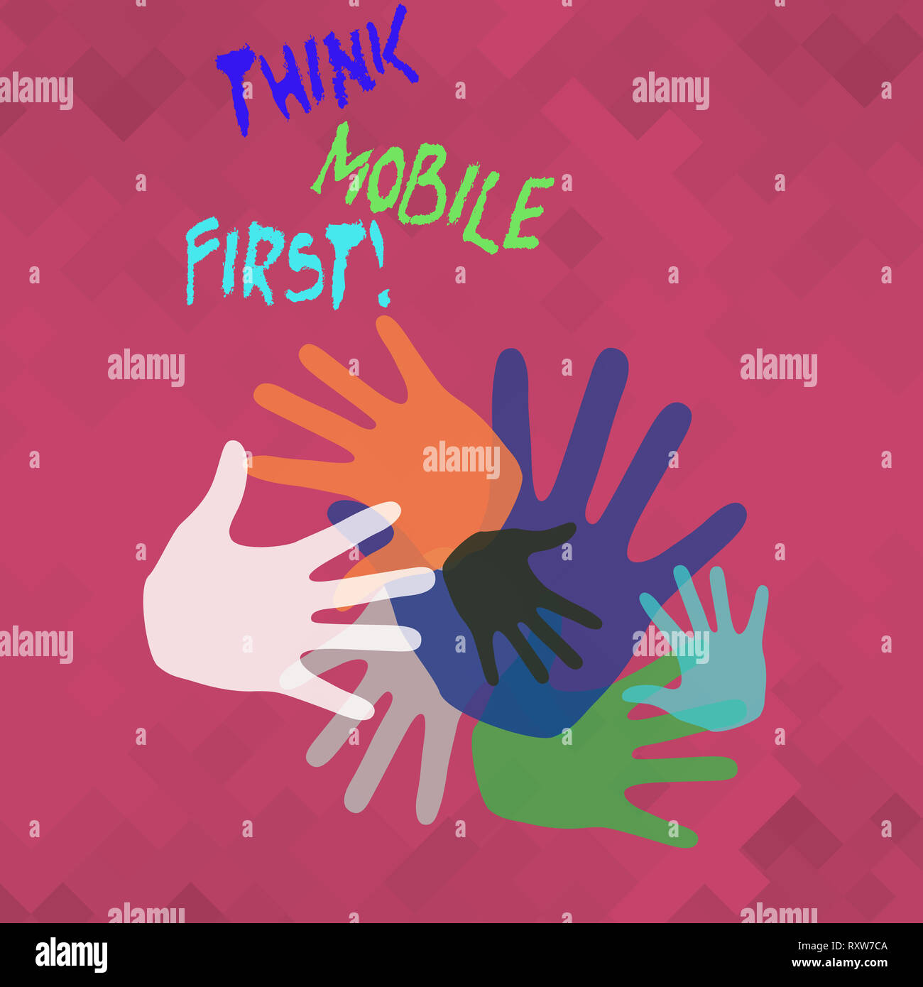 Conceptual hand writing showing Think Mobile First. Concept meaning ...