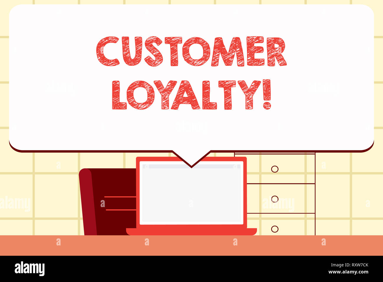 Writing note showing Customer Loyalty. Business concept for Client ...