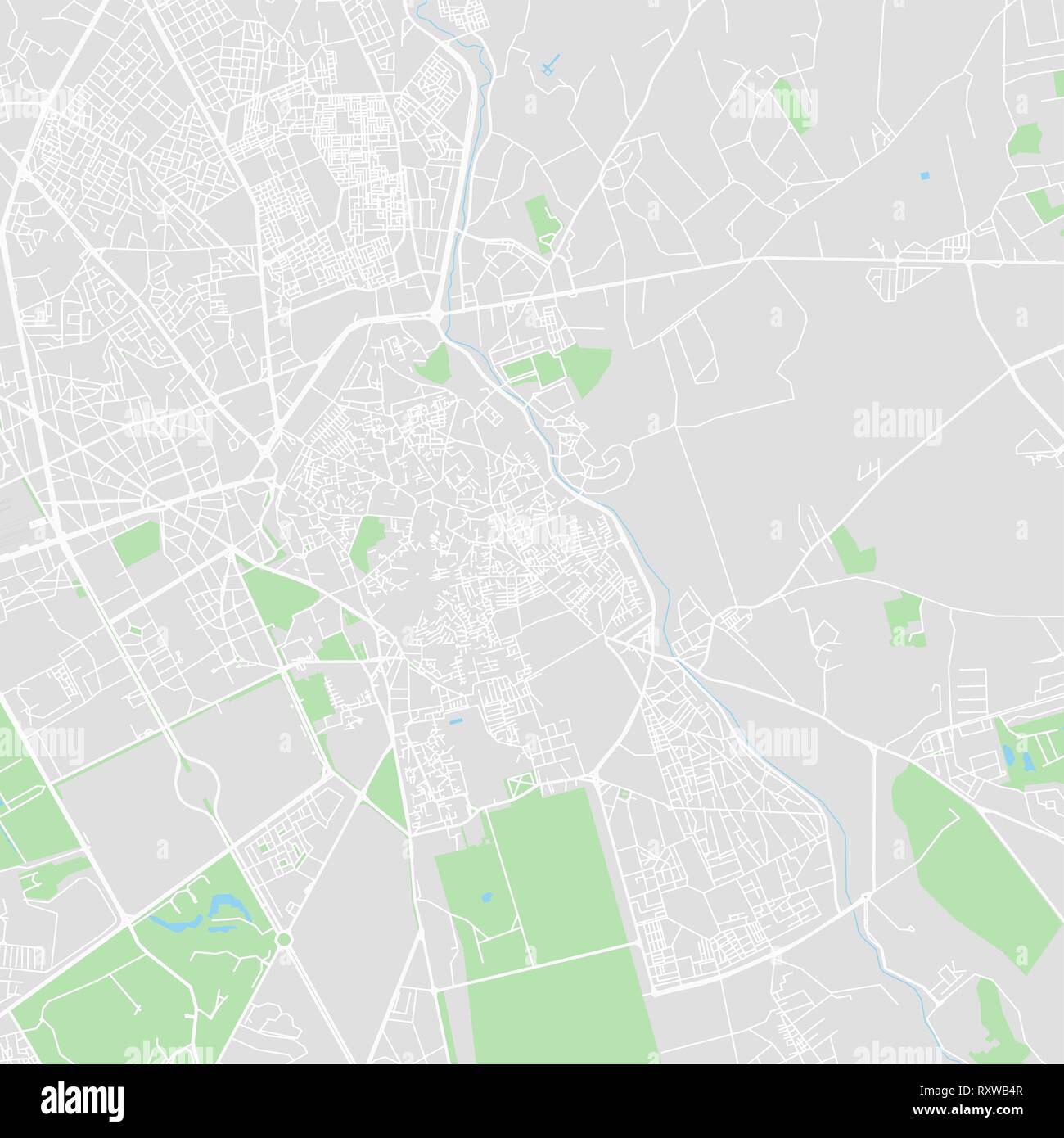 Downtown vector map of Marrakech, Morocco. This printable map of ...