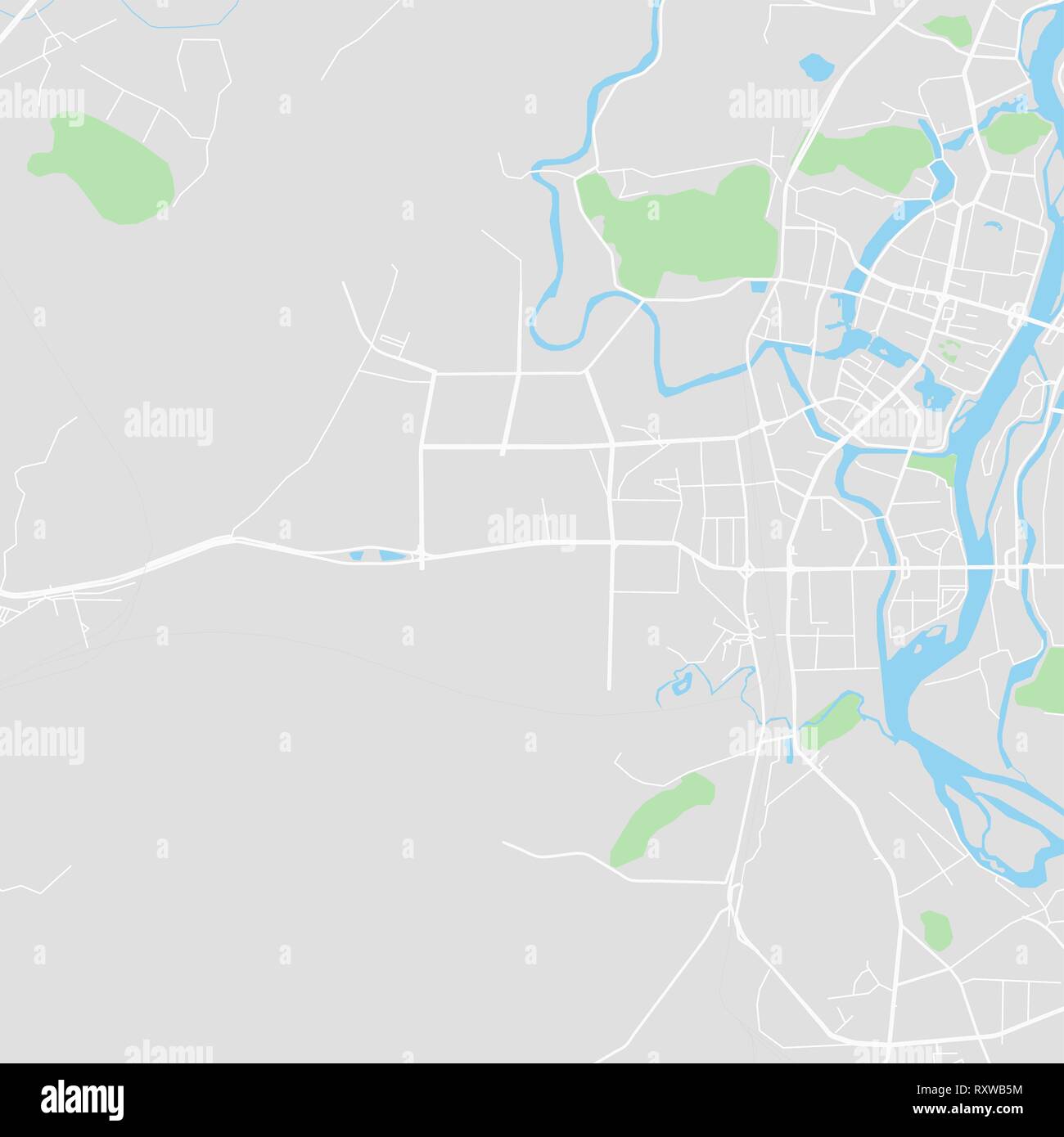 Downtown vector map of Guilin, China. This printable map of Guilin ...