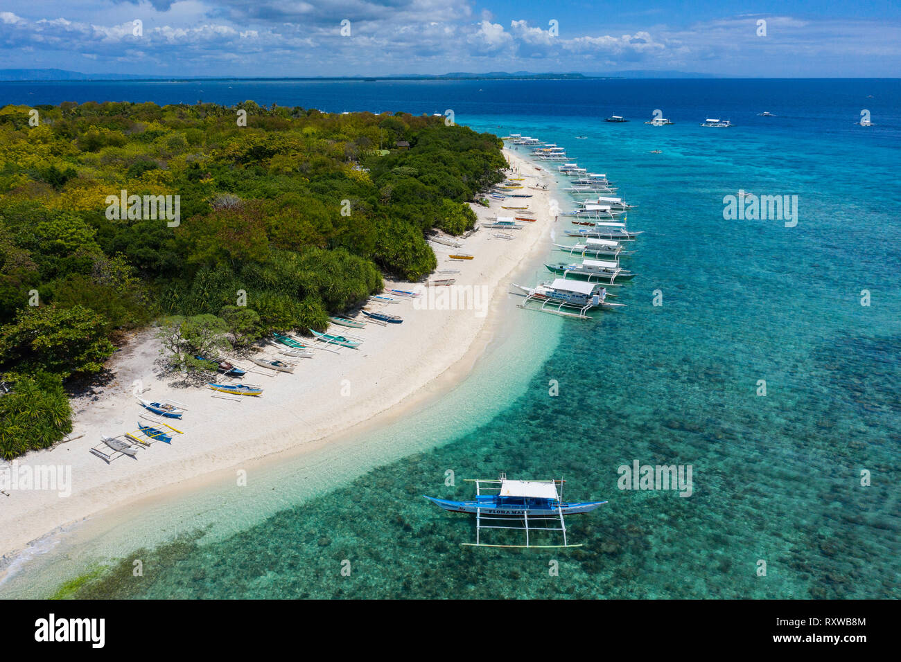 Aerial view of Balicasag Island,Bohol,Philippines Stock Photo - Alamy