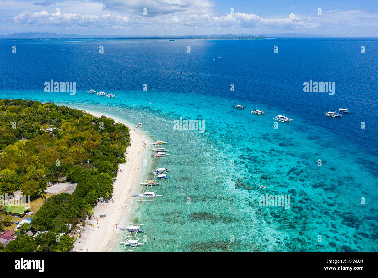 Aerial view of Balicasag Island,Bohol,Philippines Stock Photo - Alamy