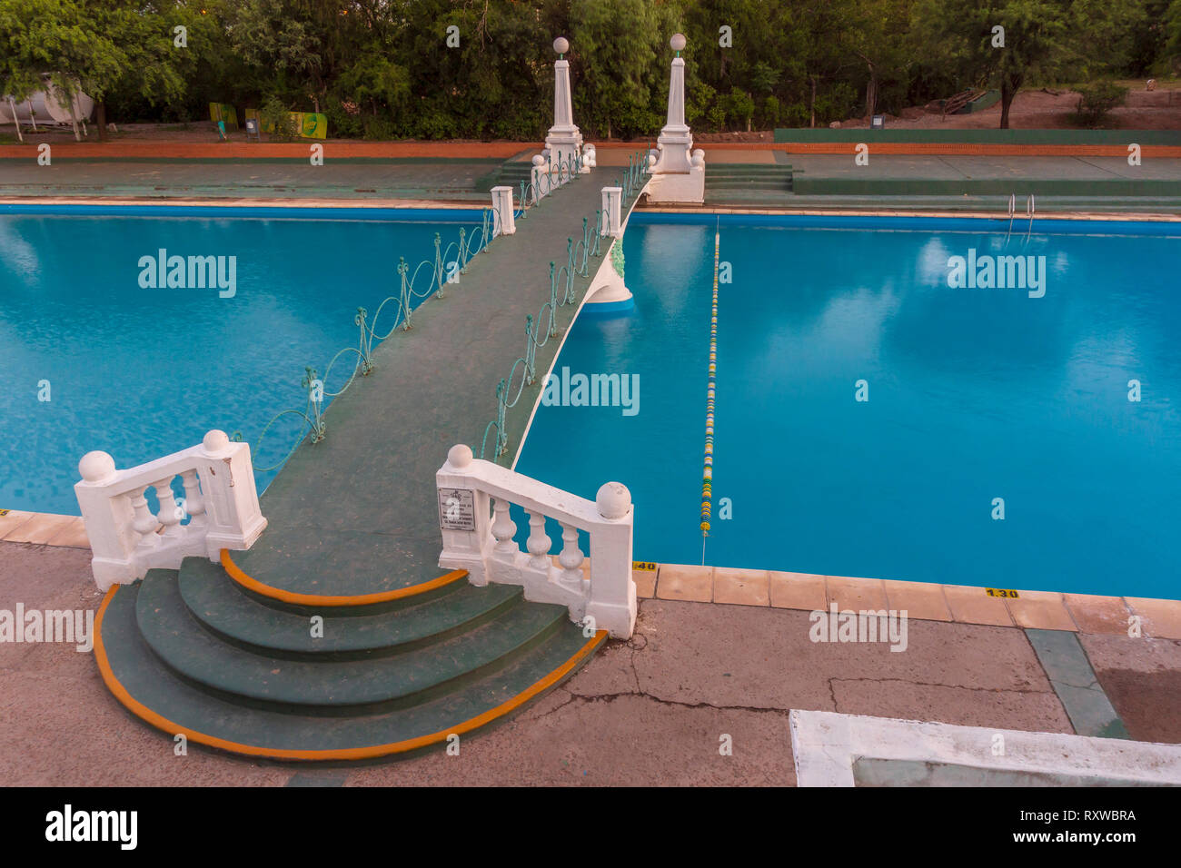 Public swimming pool at Parque Sarmiento, Cordoba, Argentina Stock ...