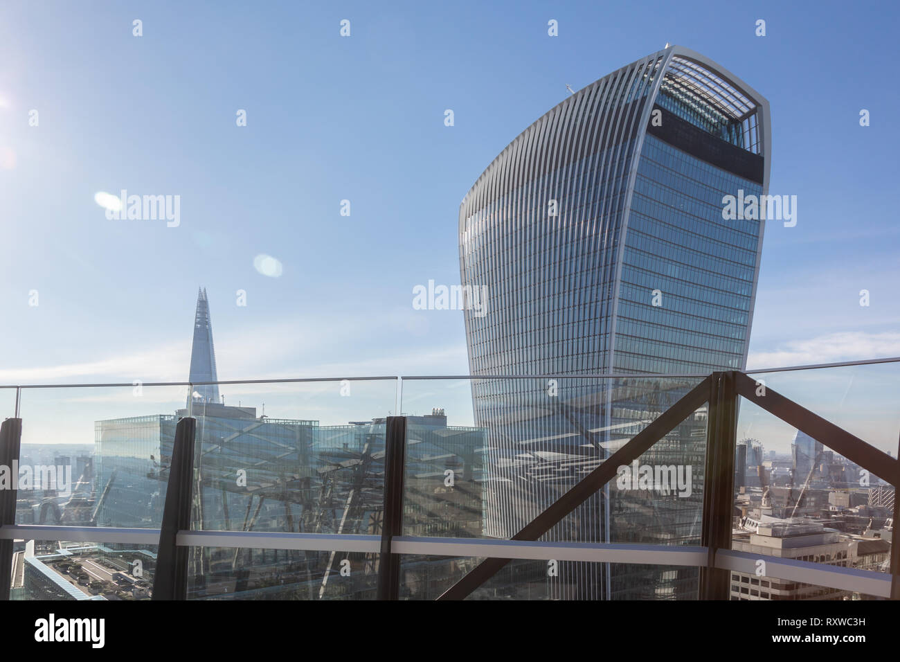 Fen Court Garden, 120 Fenchurch Street, The City, London, UK Stock ...
