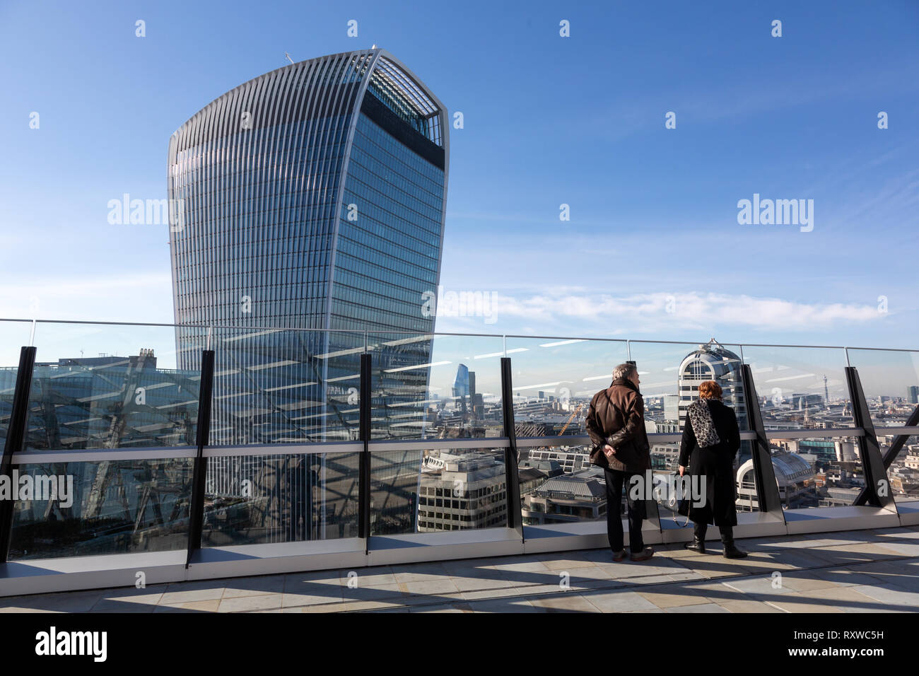 Fen Court Garden, 120 Fenchurch Street, The City, London, UK Stock ...