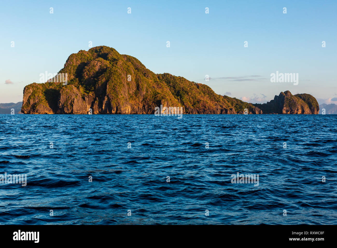 Skyline of Helicopter Island, Palawan, Philippines Stock Photo - Alamy