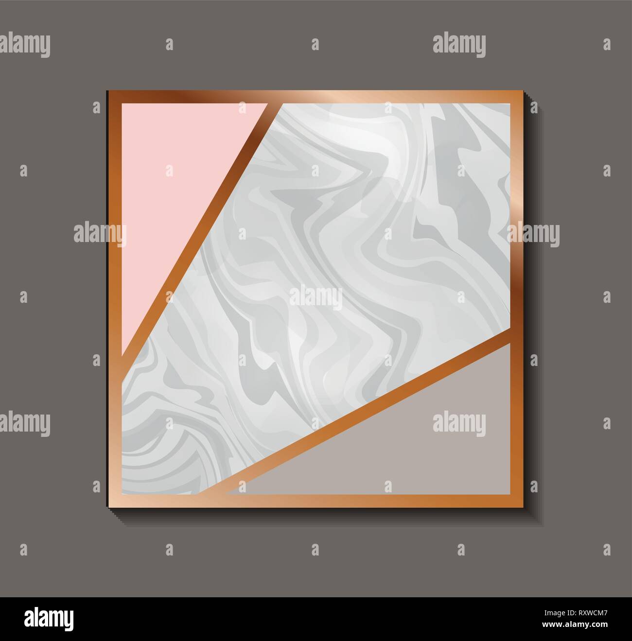 square golden frame marble texture Stock Vector Image & Art - Alamy