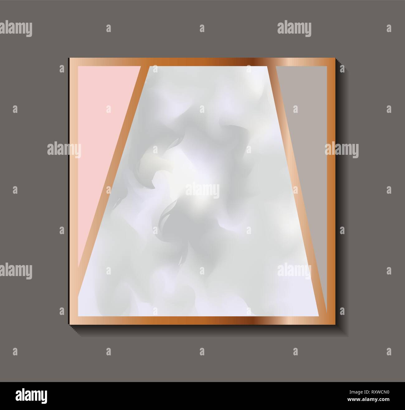 square golden frame marble texture Stock Vector Image & Art - Alamy