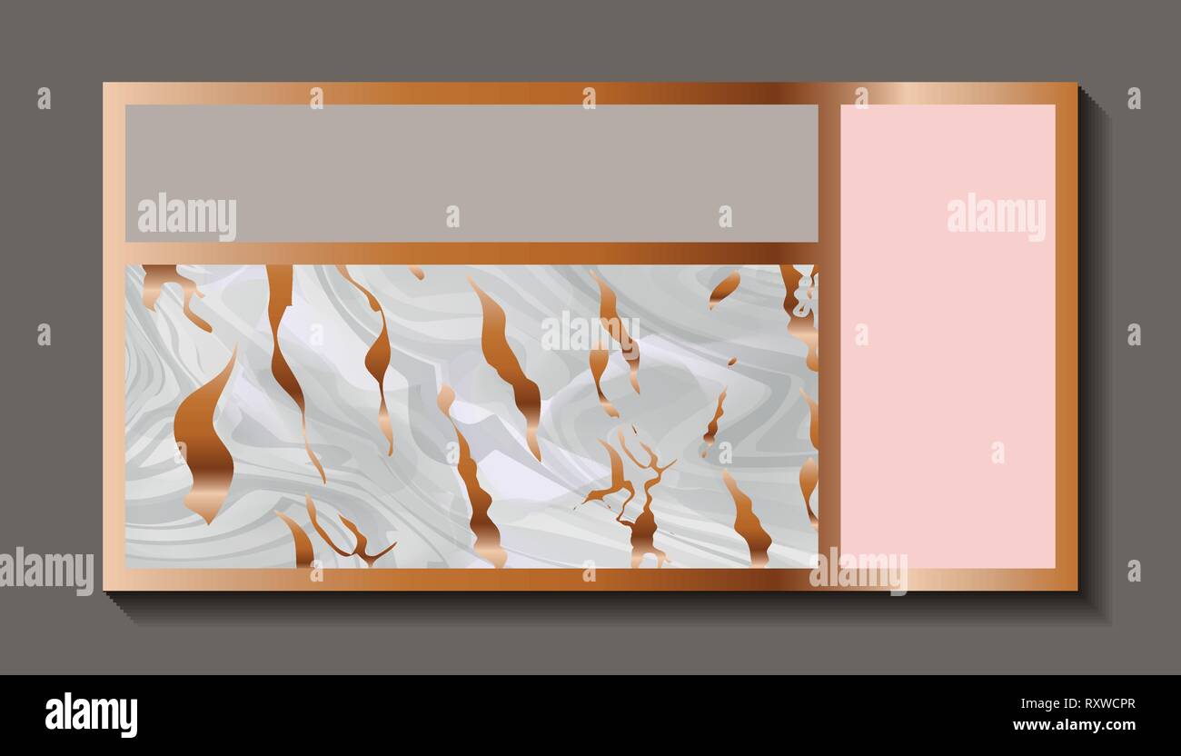 rectangle golden frame marble texture Stock Vector Image & Art - Alamy