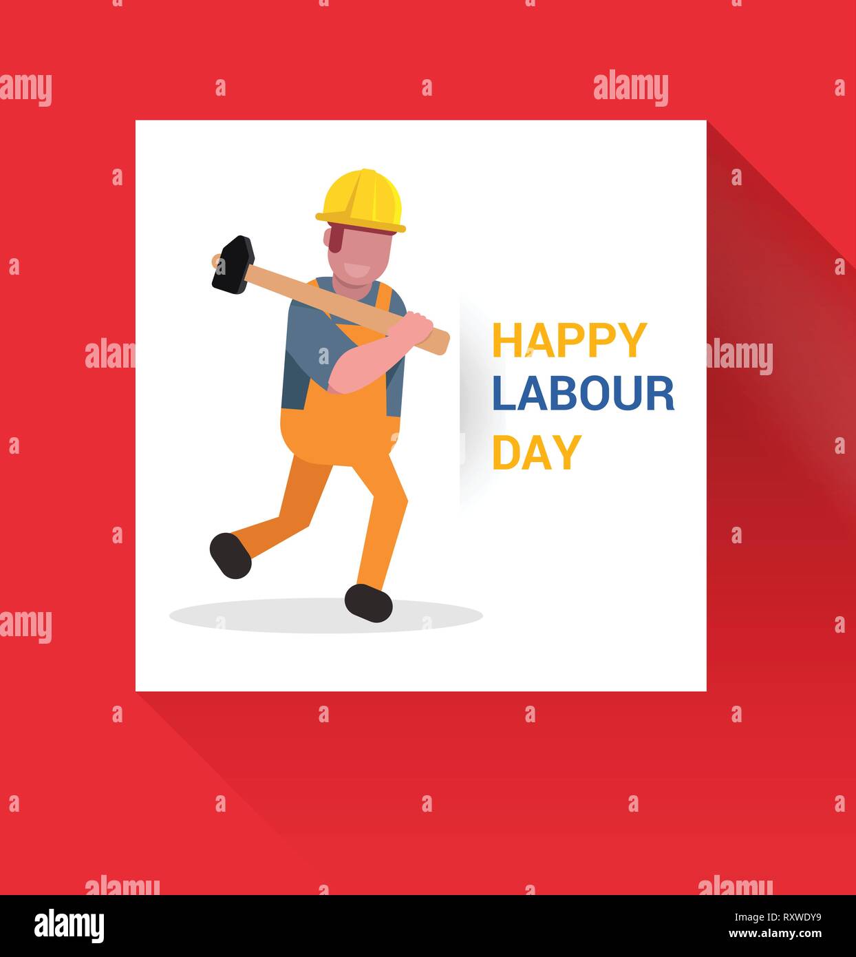 May First Workers Day Illustration Stock Vector Image & Art - Alamy