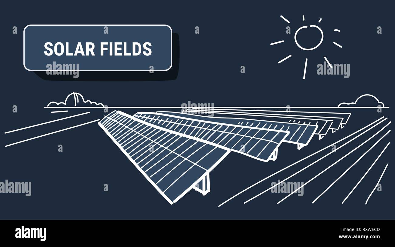 solar energy panel fields renewable station alternative electricity ...