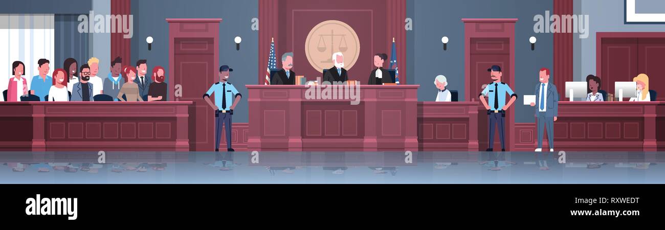 Judge courtroom police hi-res stock photography and images - Alamy