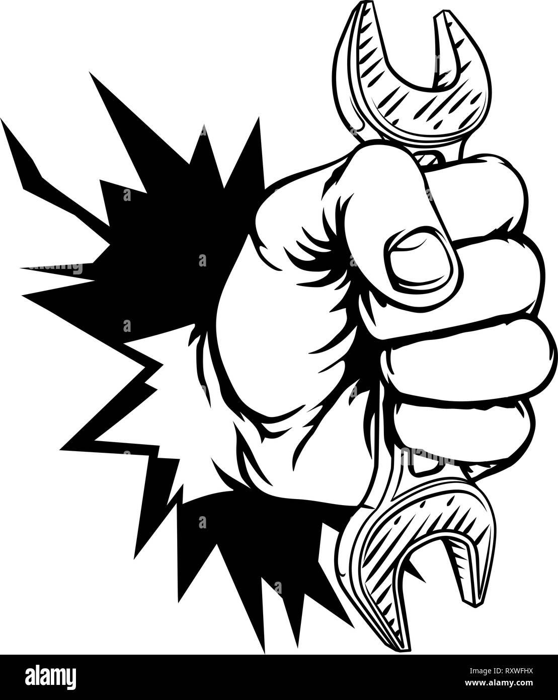 Ripping through cut out Stock Vector Images - Alamy